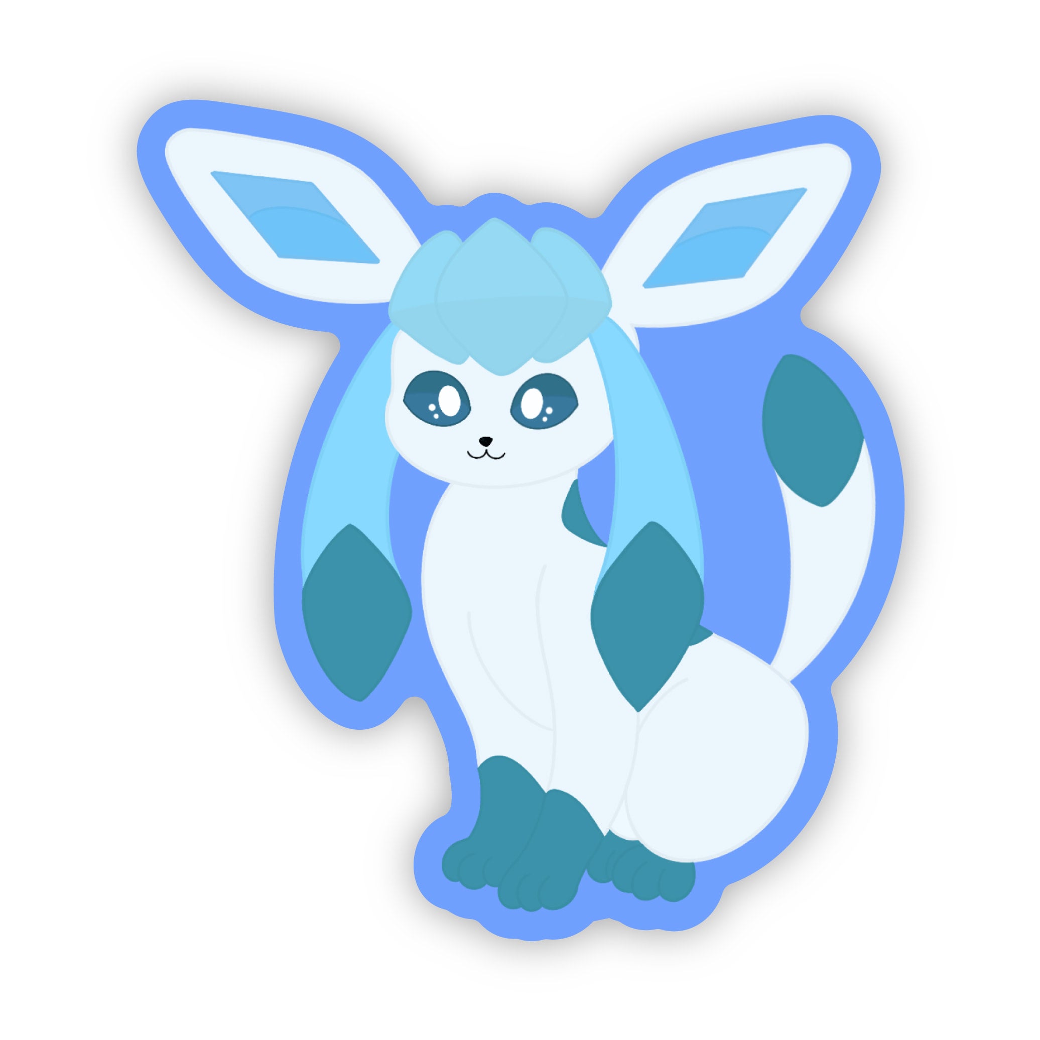 Glaceon and Shiny Glaceon Sticker | CeruleanSeaCreations. Pokémon ...