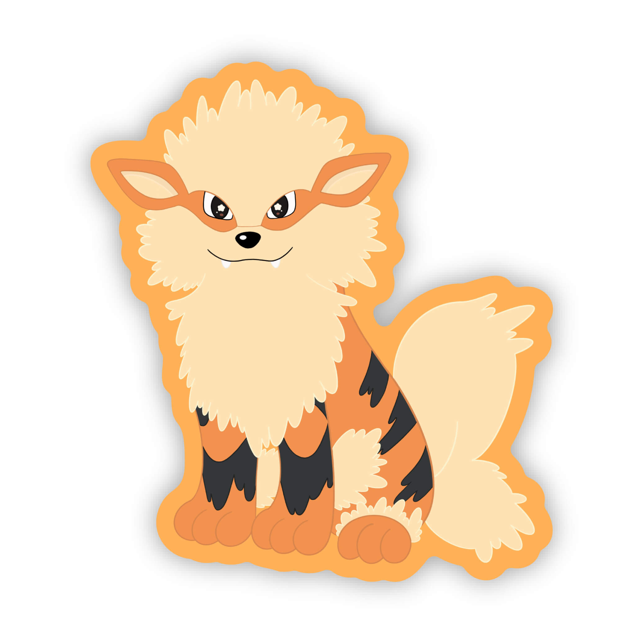 Arcanine Sticker | CeruleanSeaCreations. Pokémon stickers, keychains ...
